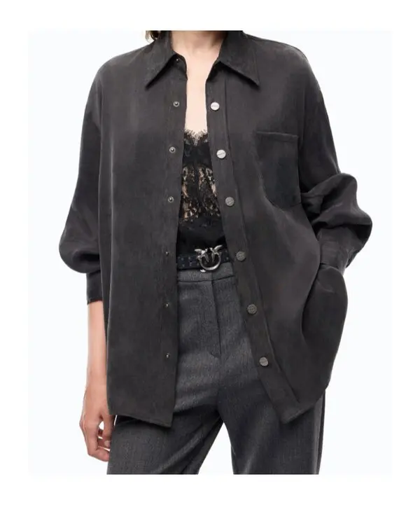 Pinko Peachskin-feel Twill Shirt