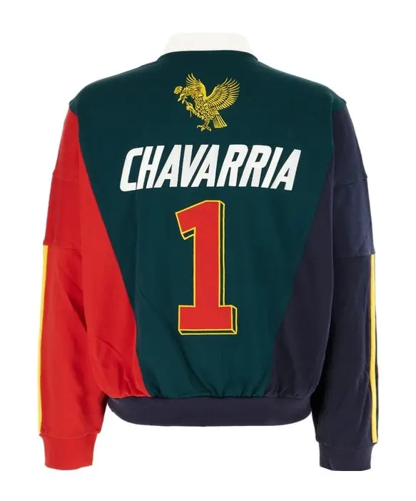ADIDAS X WILLY CHAVARRIA Colorblocked Long Sleeve Sweatshirt - Green