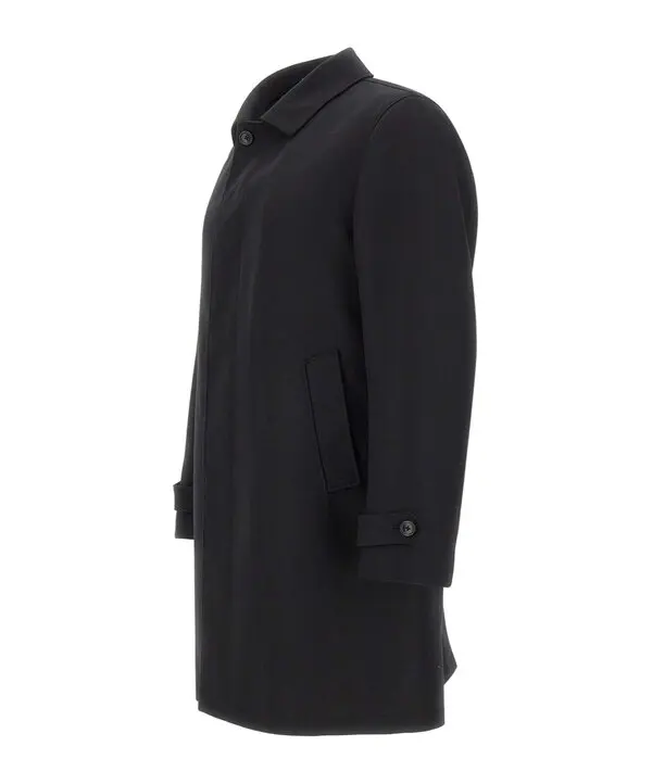 Tagliatore Single-breasted Twill Coat