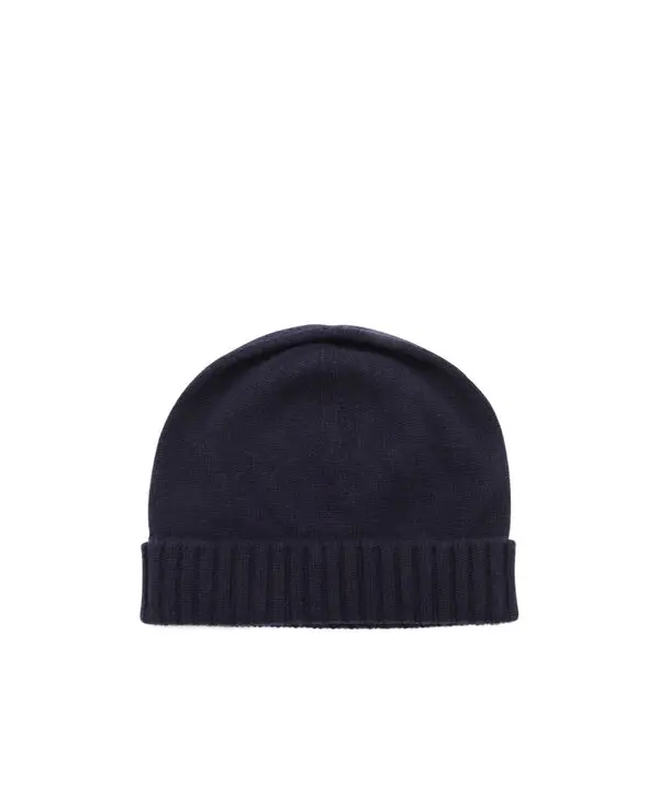 Malo Fine-knit Turn-up Brim Beanie