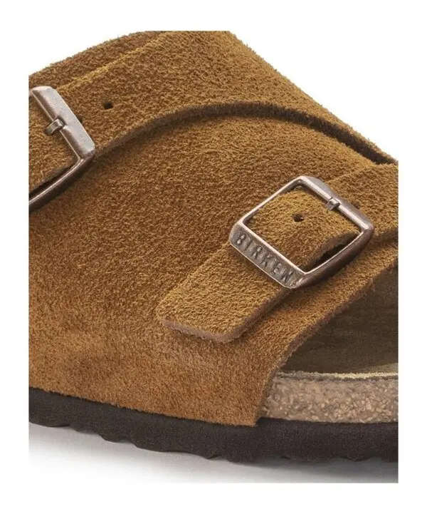 BIRKENSTOCK Zurich Buckled Suede Slip-on Sandals