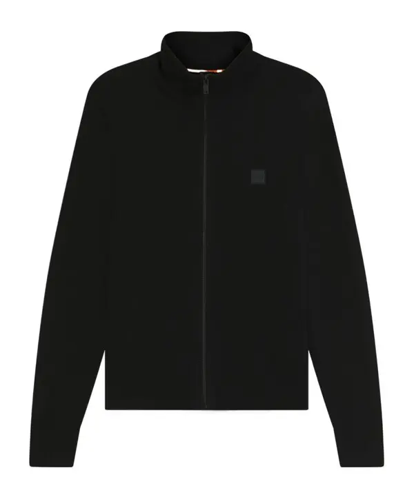 Hugo Boss Zip-fastening Logo-patch Cardigan