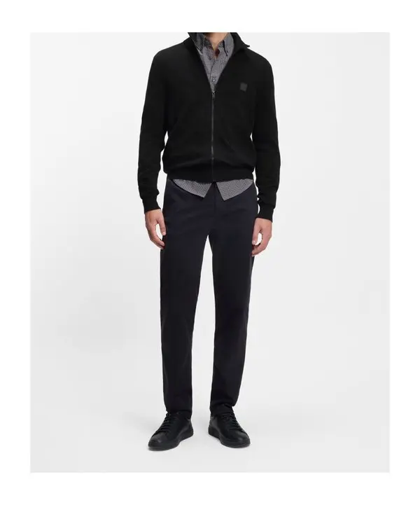 Hugo Boss Zip-fastening Logo-patch Cardigan