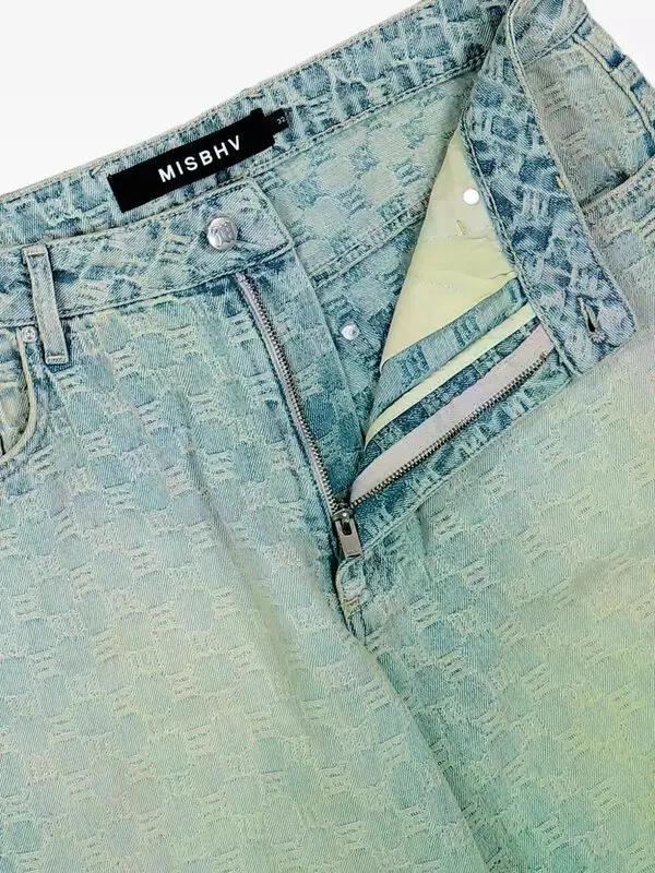 MISBHV Monogram Jacquard Relaxed Straight-leg Jeans