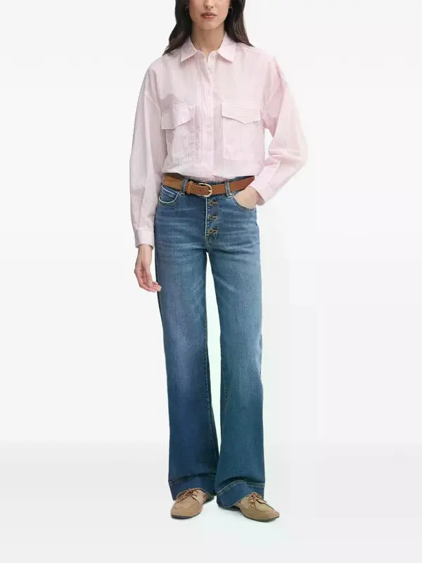 BENETTON Striped Pocket Detail Shirt