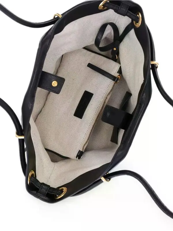 Balmain Canvas And Leather Trim Tote Bag - Neutrals