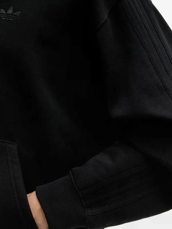 Adidas Adicolor Oversize Zip-up Hoodie With Logo Embroidery