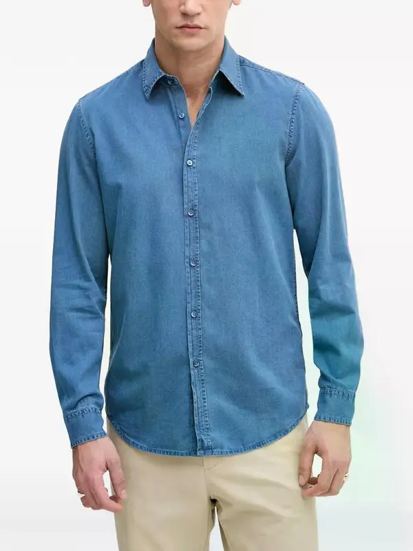 BENETTON Washed-denim Shirt