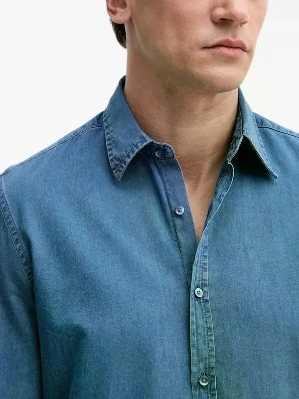 BENETTON Washed-denim Shirt