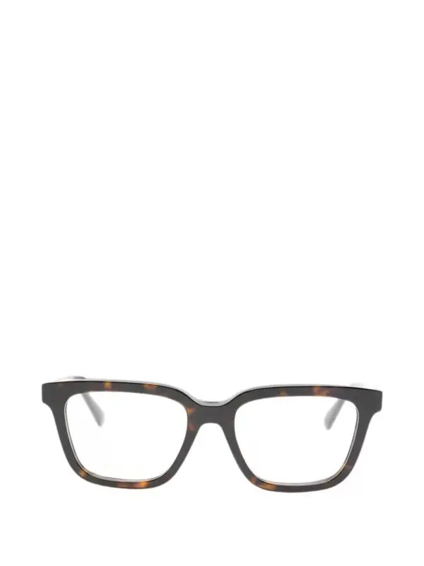 Gucci Double-g Square-frame Glasses - Brown