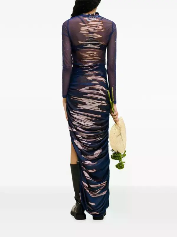 Ph5 Sheer Crystal-embellished Mesh Top