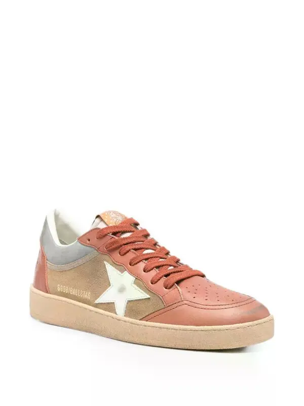 GOLDEN GOOSE Ball Star Panelled Sneakers - Brown