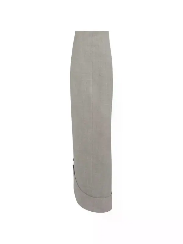 A.W.A.K.E. Mode Asymmetric Button-down Maxi Skirt