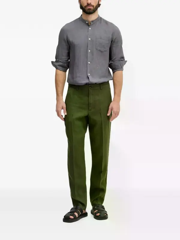 BENETTON Mandarin-collar Pocket Shirt