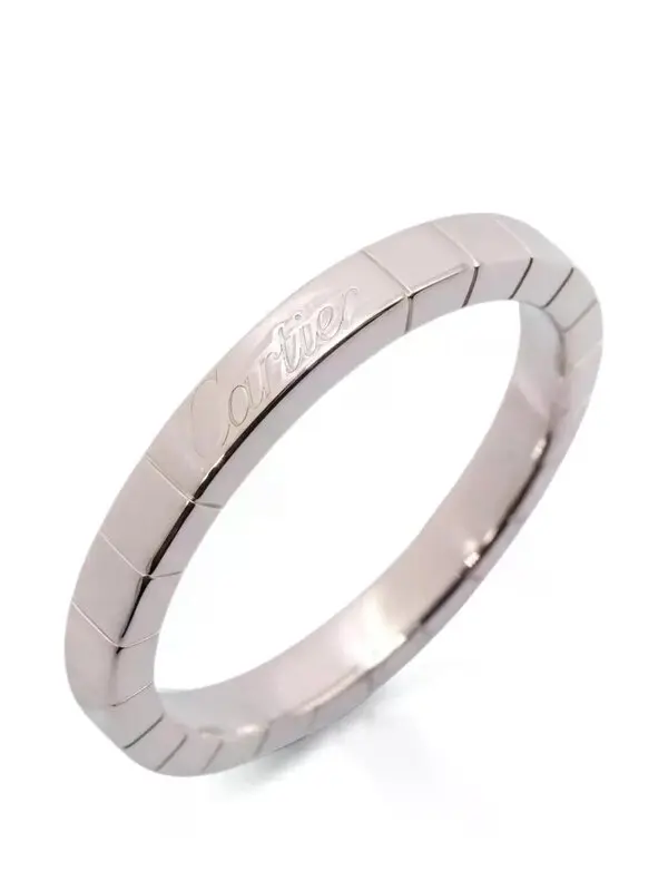 Cartier 18k White Gold Lanière Ring - Silver