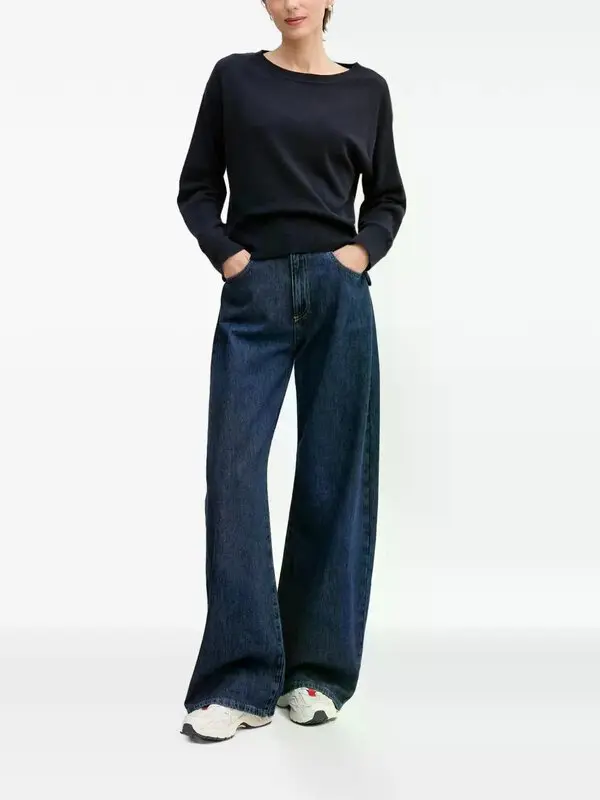 BENETTON Ribbed-trim Crew-neck Sweater
