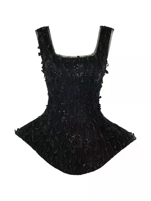 A.W.A.K.E. Mode Sequin-embellished Peplum Top