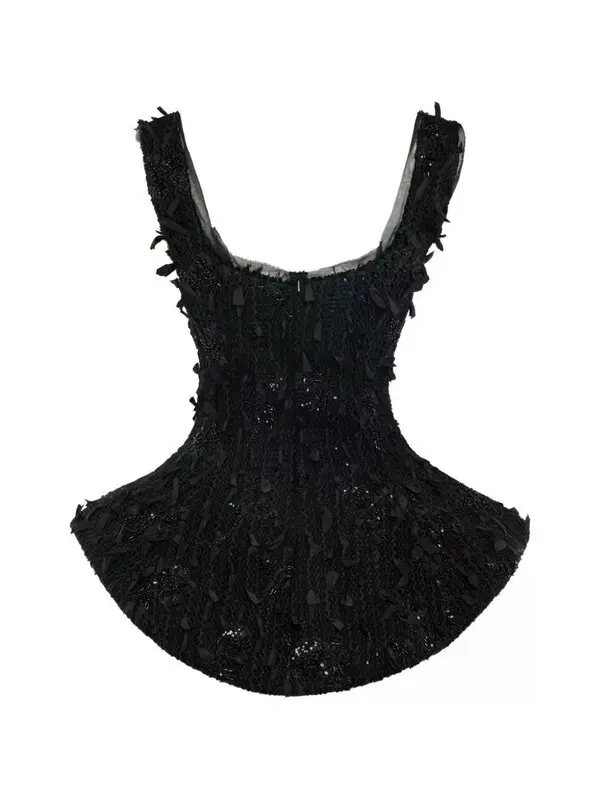 A.W.A.K.E. Mode Sequin-embellished Peplum Top
