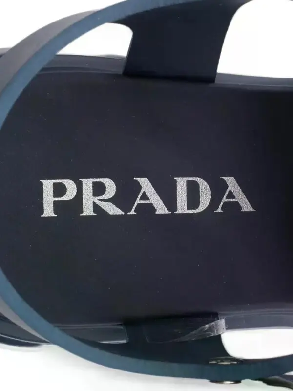 Prada Monolith Sandals - Blue