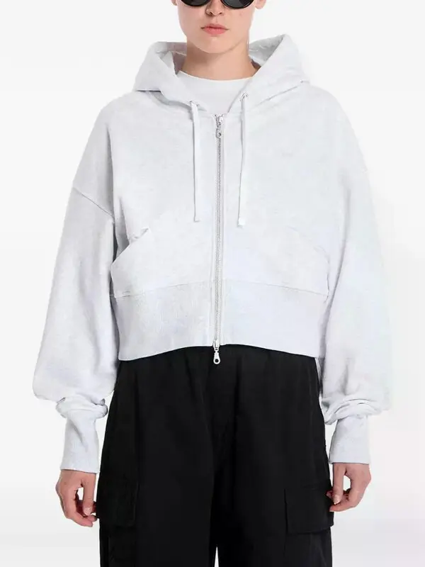 DIME Cropped Zip-up Hoodie