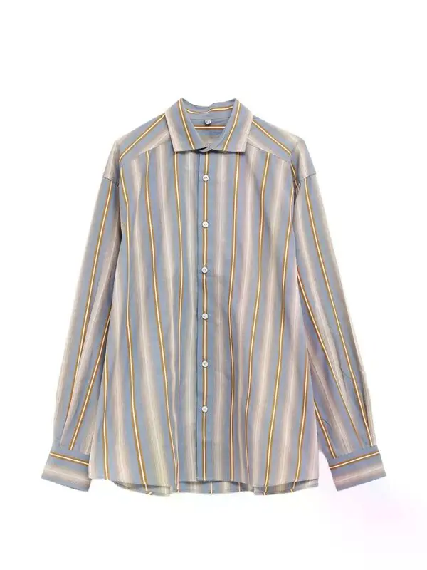 BASERANGE Claude Stripe-print Button-up Shirt