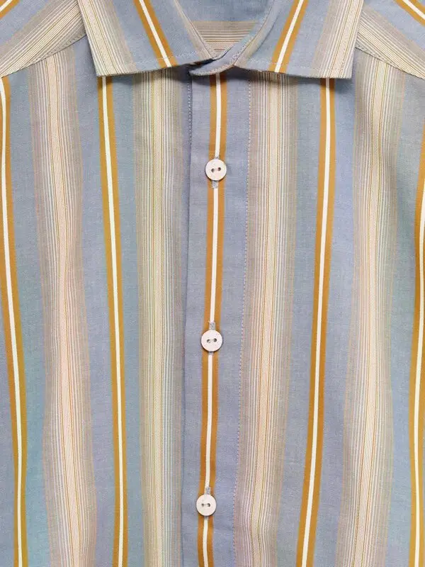 BASERANGE Claude Stripe-print Button-up Shirt