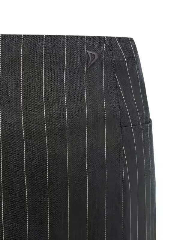 DONDUP Striped Mini Skirt