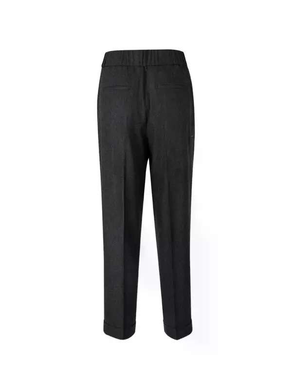 Peserico Pleated Turned-up Trousers