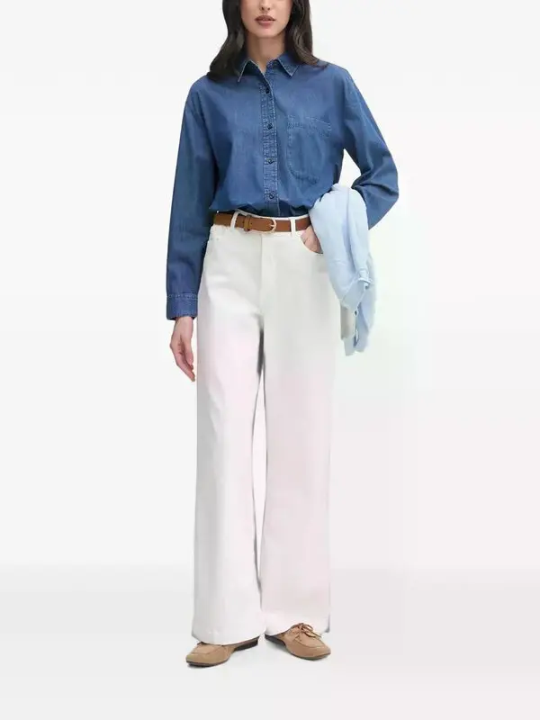 BENETTON Patch Pocket Denim Shirt