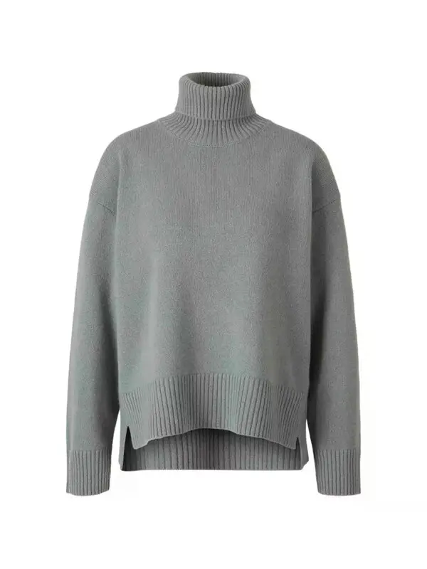 Peserico Roll Neck Sweater With Embellished Cuffs