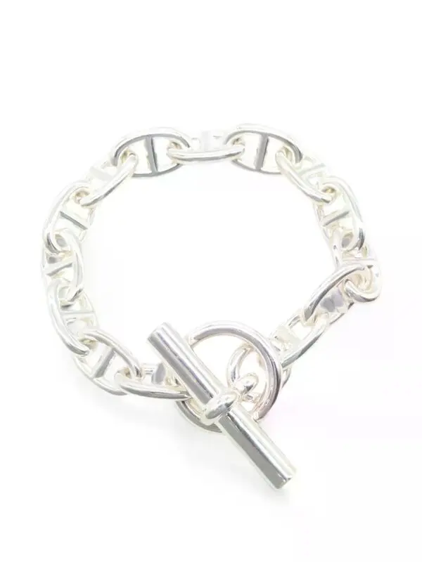 Hermès Tone Anchor Link Chain Bracelet - Silver