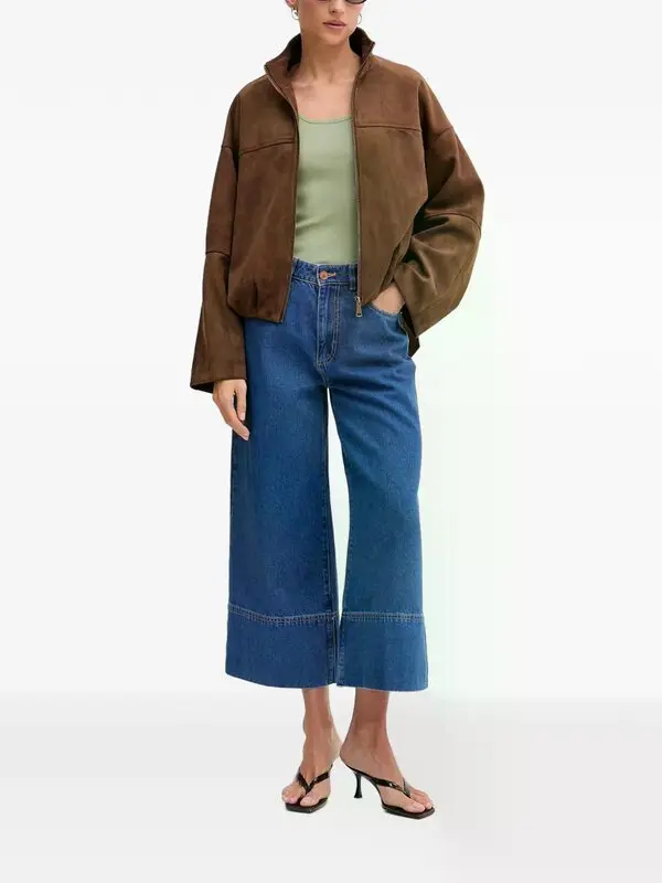 BENETTON Wide-leg Cropped Jeans