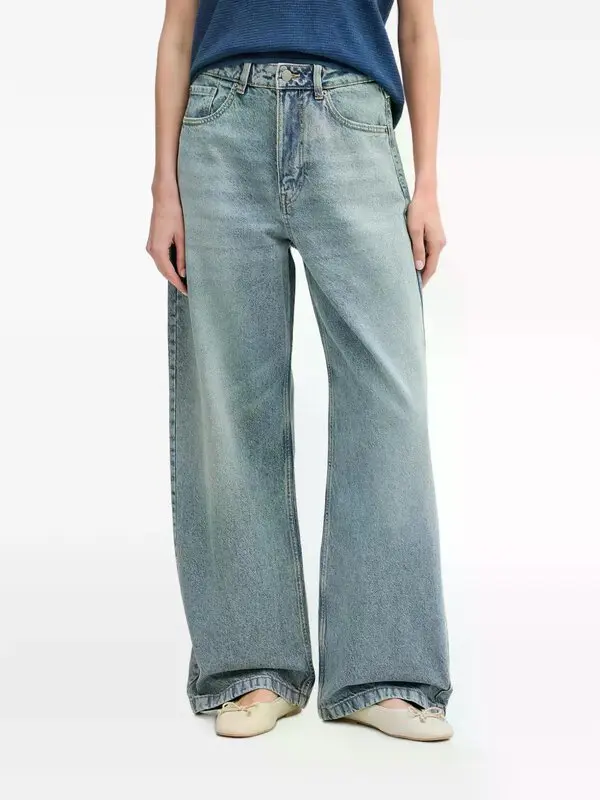 BENETTON High-waisted Wide-leg Jeans