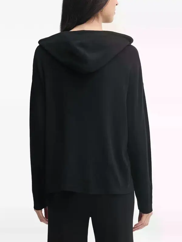 BENETTON Drawstring Hood Hoodie With Side Slits