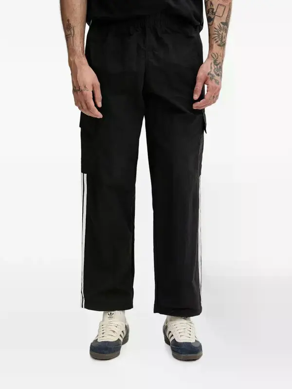 Adidas Logo-embroidered 3-stripe Track Pants