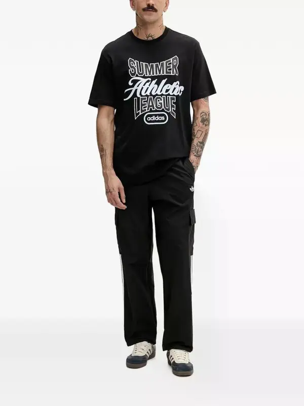 Adidas Logo-embroidered 3-stripe Track Pants