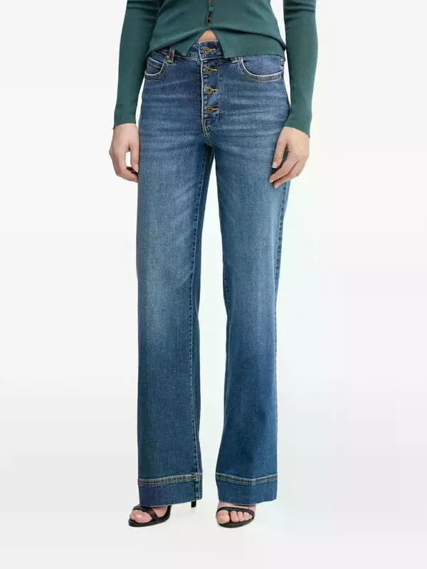 BENETTON Button-fly Wide-leg Jeans