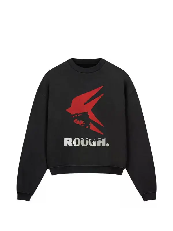 ROUGH. Graphic Print Crewneck Sweatshirt