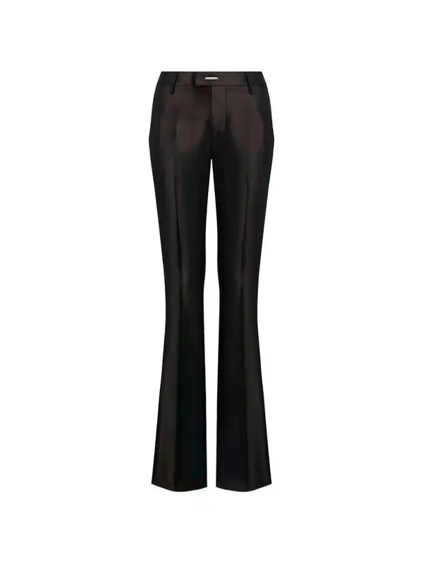 DONDUP Satin-finish Flared Trousers