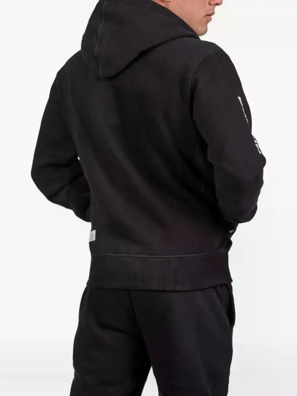 PODHIO Zip-up Logo Patch Hoodie