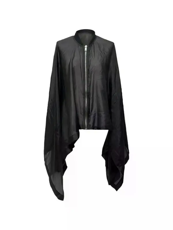 Rick Owens Asymmetric Poncho - Black