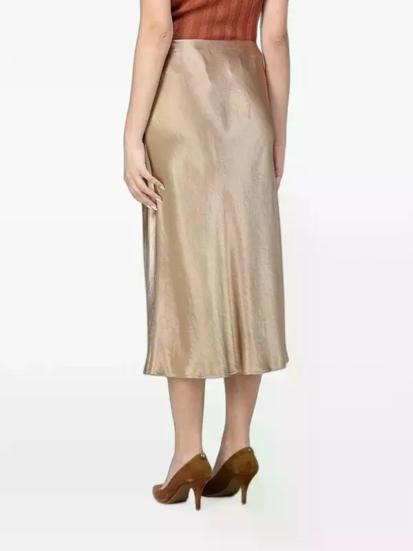 Max Mara Satin-finish Silk Skirt - Neutrals