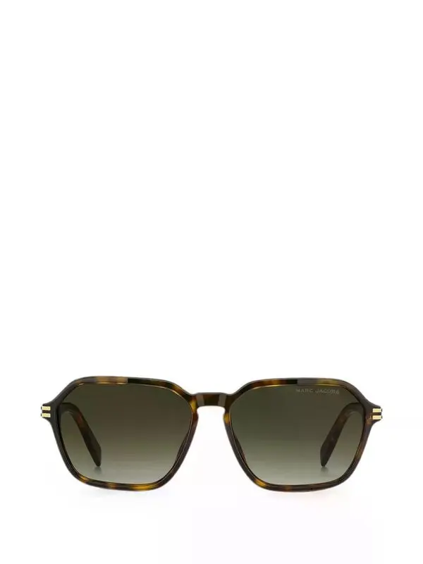 Marc Jacobs Square Frame Sunglasses With Tortoiseshell Effect - Brown