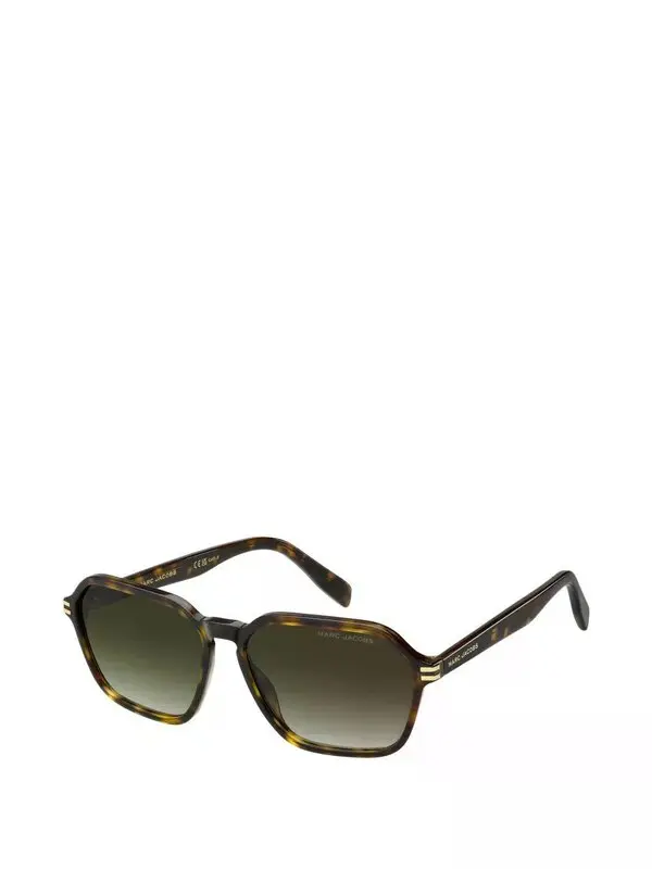 Marc Jacobs Square Frame Sunglasses With Tortoiseshell Effect