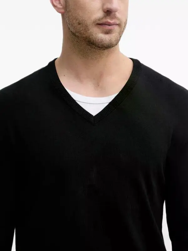 BENETTON V-neck Fine Knit Sweater
