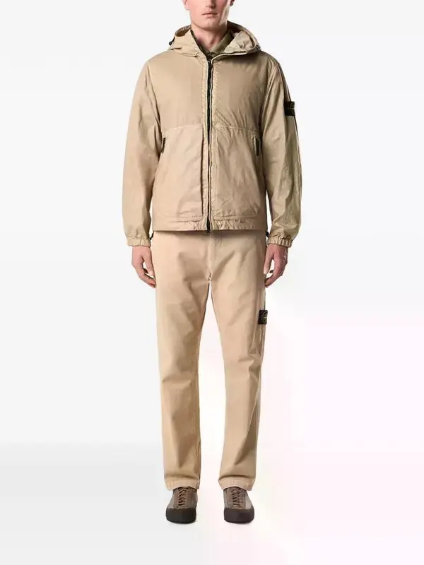 Stone Island Logo Patch Hooded Jacket