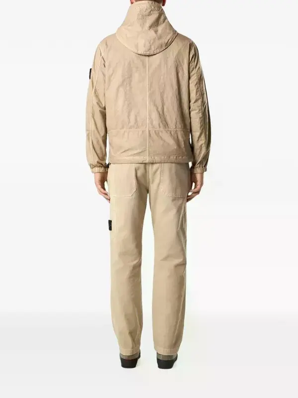 Stone Island Logo Patch Hooded Jacket