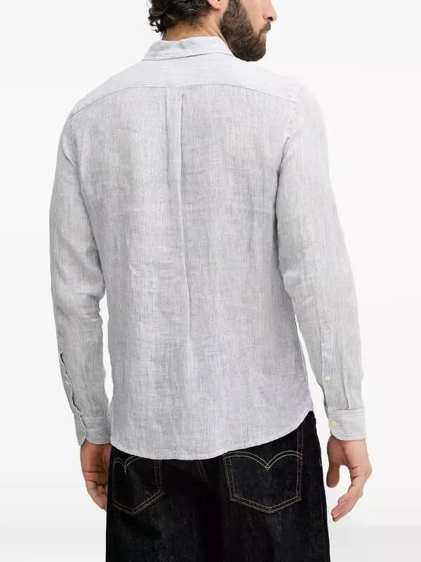 BENETTON Striped Classic-collar Shirt