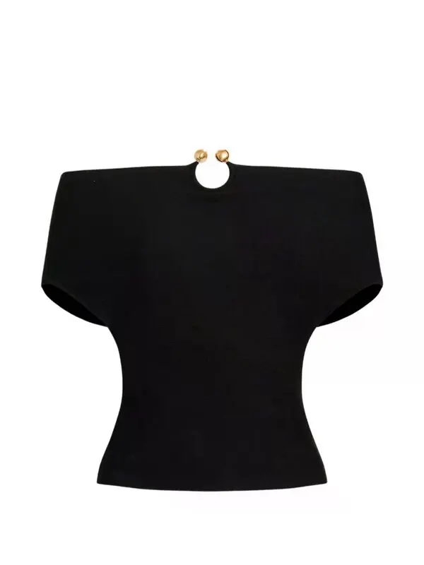 Alberta Ferretti Off-shoulder Top With Cut-out Detail