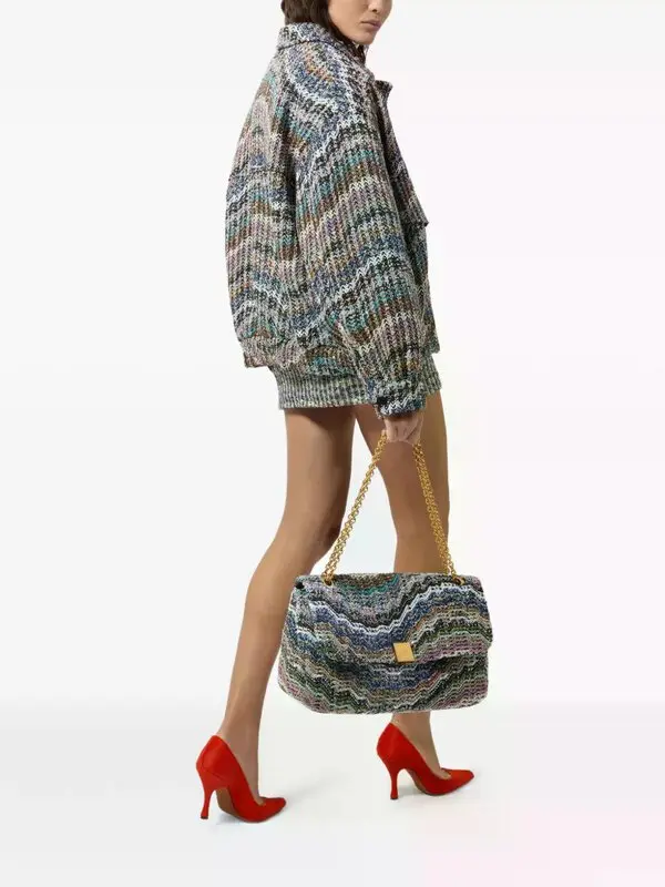Missoni Zigzag Knit Sequin Embellished Jacket